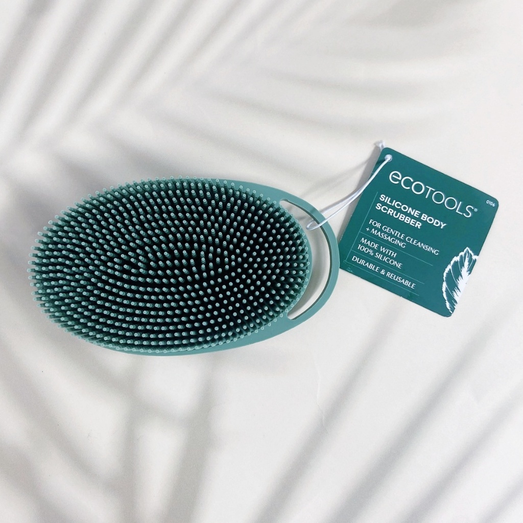 [EcoTools®] Silicone Body Scrubber for Gentle Cleansing + Massaging ...