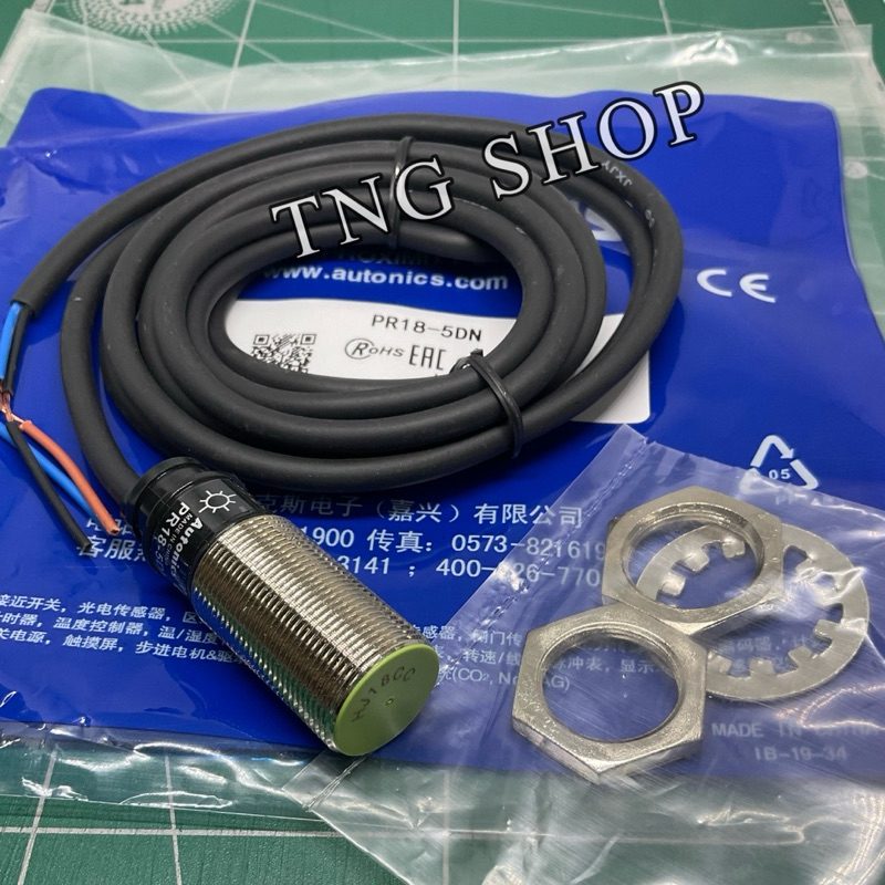 PR18-5DN sensor เซ็นเซอร์ proximity switch ชนิดจับโลหะ ระยะตรวจจับ 5mm ยี่ห้อ Autonics คุณภาพดี ...