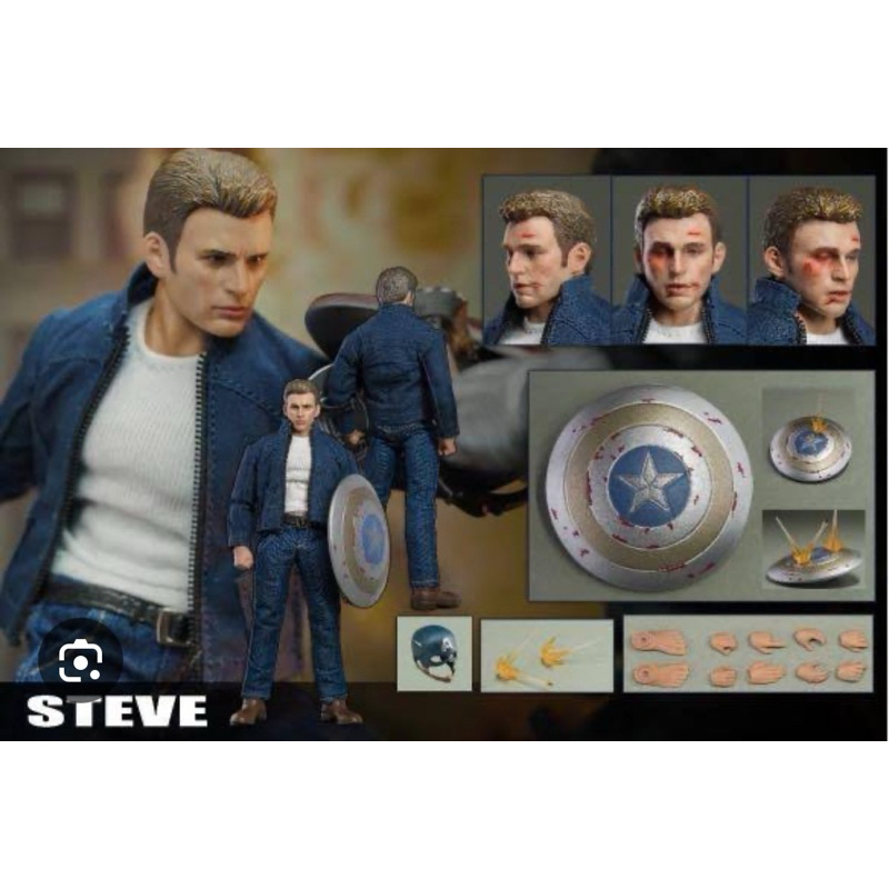 NOTA STUDIO - CAPTAIN AMERICA (Steve Rogers)V2.0 มือ 1 (NEW) | Shopee ...