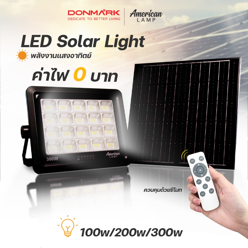 DMG l LED Solar Light โซล่าเซลล์ กันน้ำ ทนแดด พลังงานแสงอาทิตย์ รุ่นTK ...