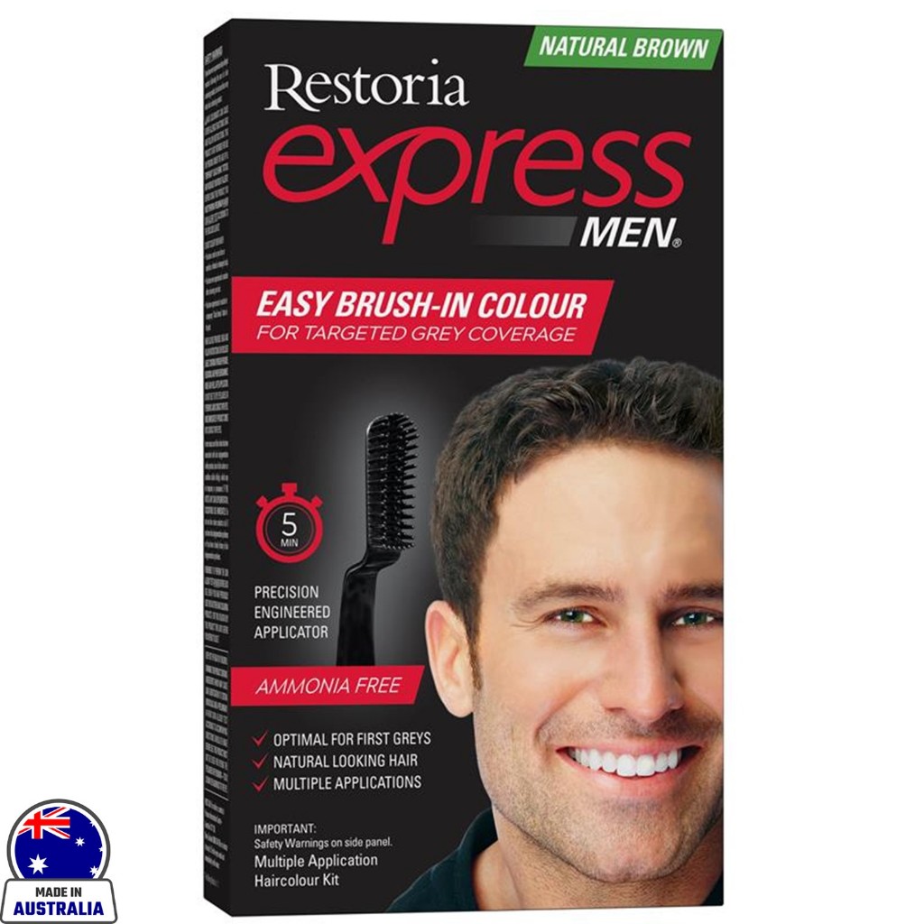 Restoria Express for Men Natural Brown ผลิตภัณฑ์เปลี่ยนสีผมสีน้ำตาล ...