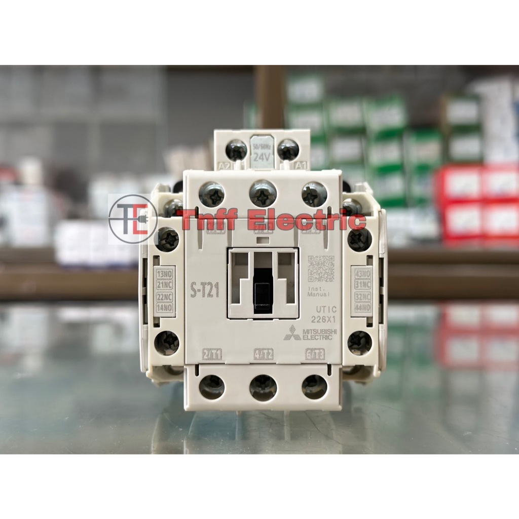 Mitsubishi S-T21 (คอยล์ 24V, 48V, 110V, 220V, 380V) แมกเนติก คอนแทคเตอร์ (2NO + 2NC) | Shopee ...