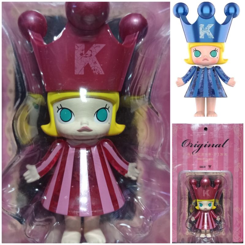 POP MART Mega Royal Molly Crown Pink / Blue 100% พร้อมส่ง | Shopee Thailand