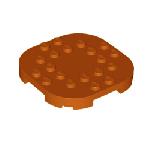 Lego part (ชิ้นส่วนเลโก้) No.66789 Plate, Modified 6 x 6 with Rounded ...
