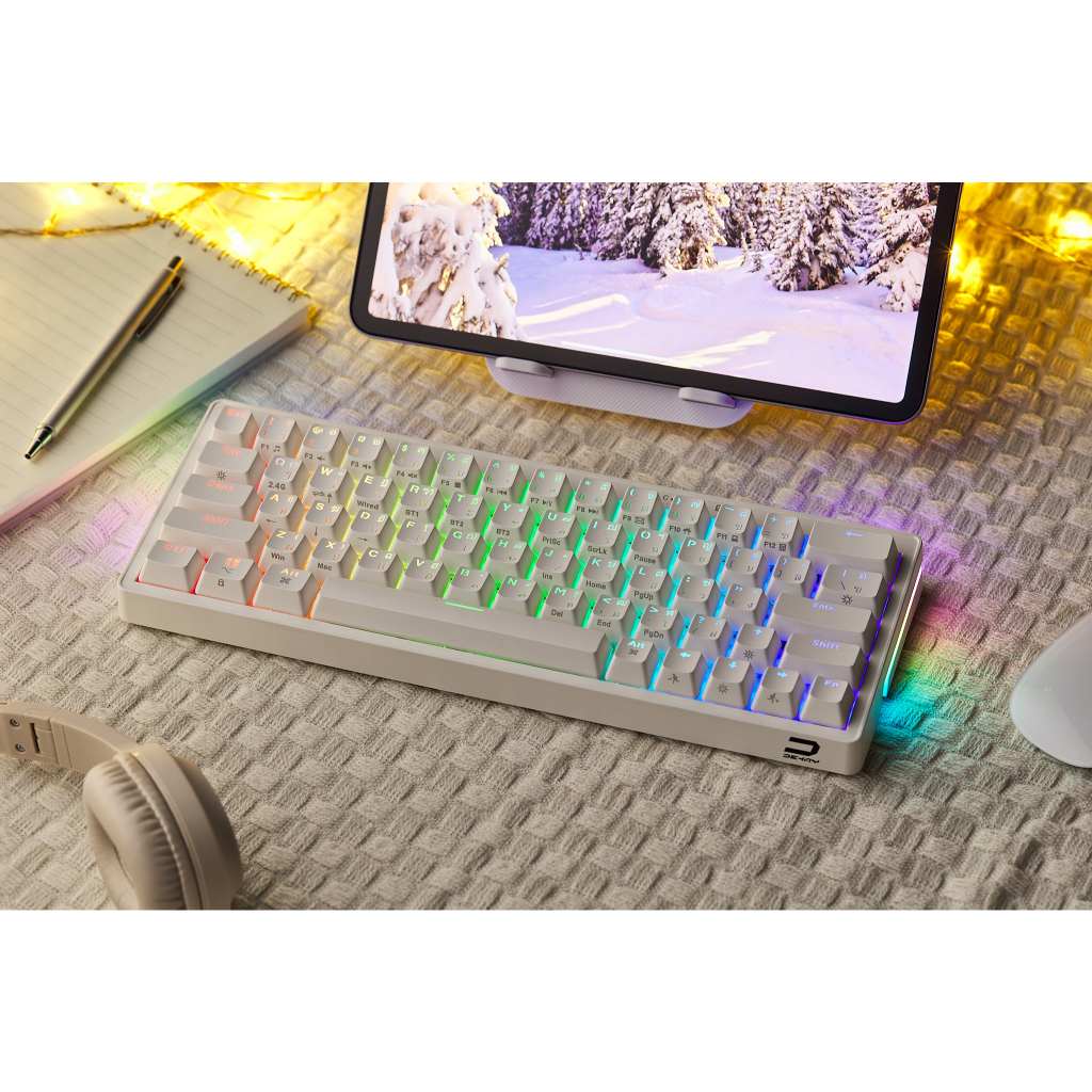 [โค้ดคุ้มลด 20%] DEKAY 63 ULTRA คีย์บอร์ดไร้สาย Bluetooth Wireless ...
