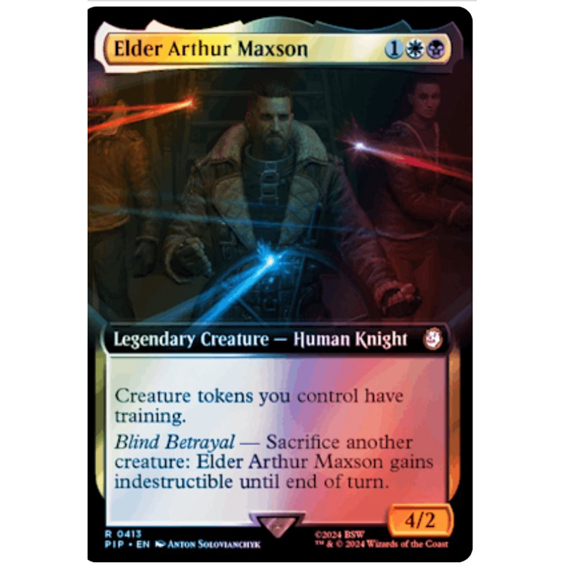 Universes Beyond: Fallout Variants Foil: Elder Arthur Maxson (0413 ...