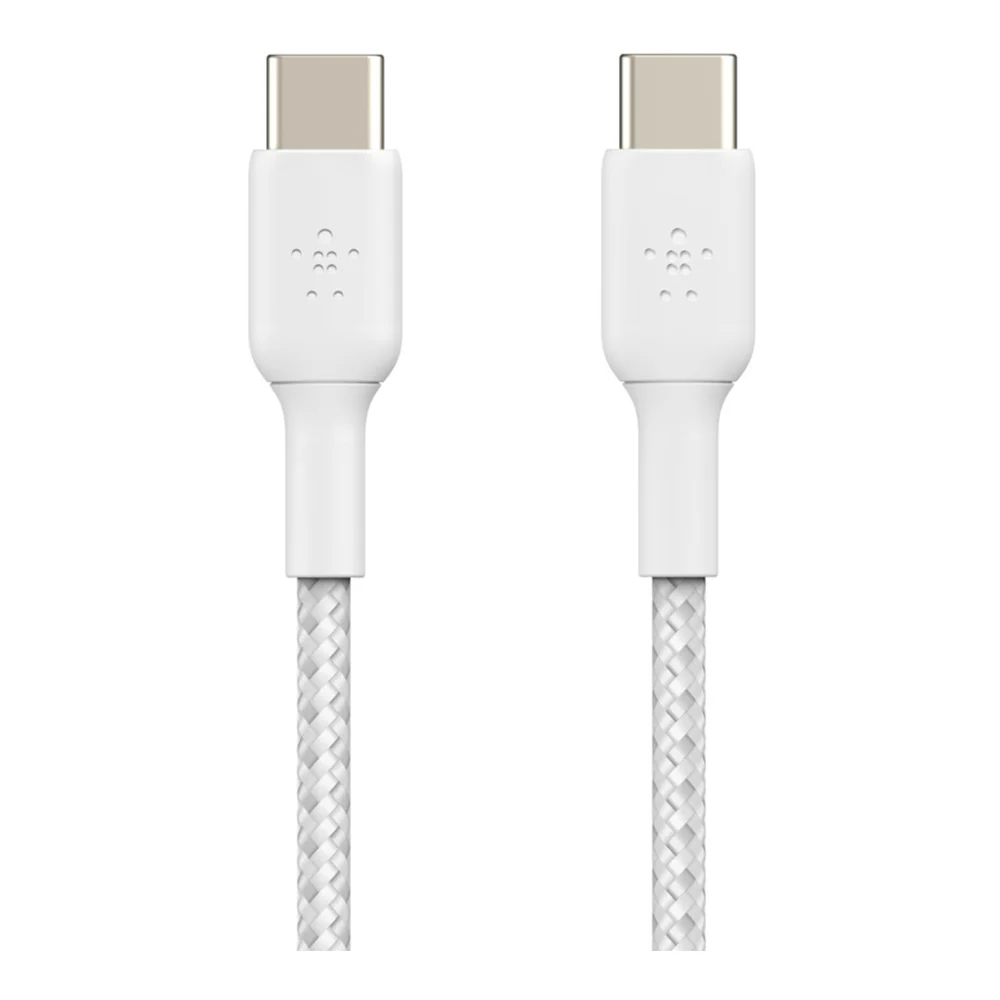 CHARGER CABLE (สายชาร์จ) BELKIN BRAIDED USB-C TO USB-C 1 METER ...