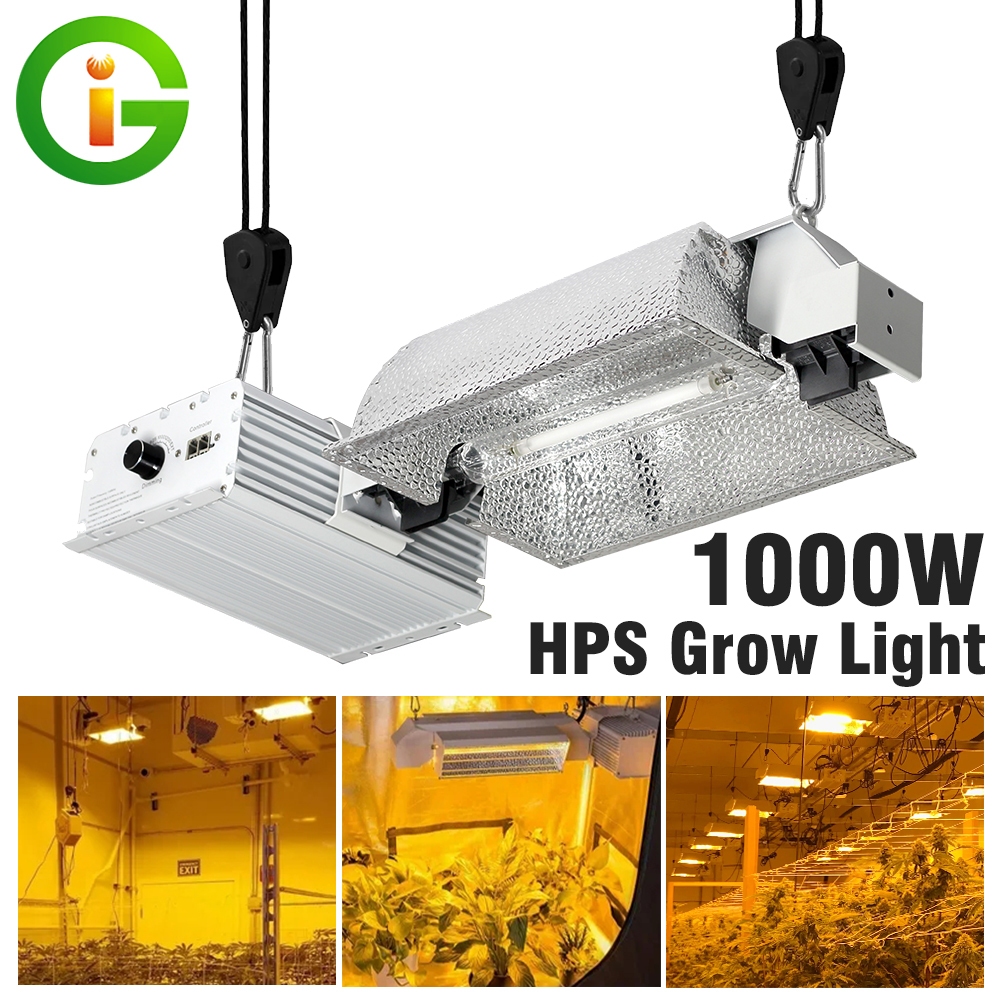 โคมไฟปลูกต้นไม้ 1000W HPS GROW LIGHTแบบปลายคู่ที่ใช้สำหรับปลูกพืชในร่ม ...