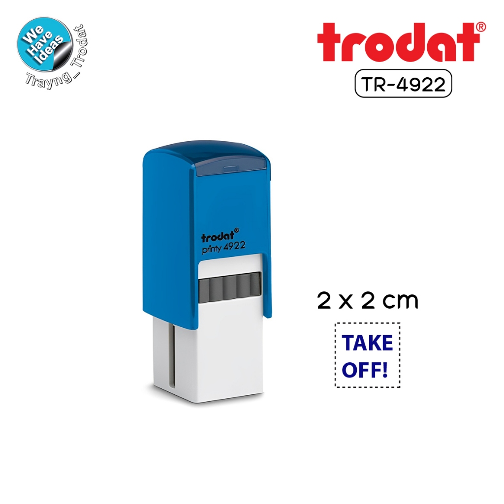 TRODAT 4922 ตรายางหมึกในตัว 2x2cm. ยี่ห้อ Trodat รับทำตรายางสำนักงาน สะสมแต้ม/สินค้าพร้อมส่ง ...