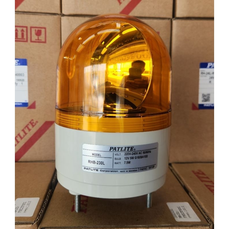 RH24L YELLOW PATLITE WARNING 24VDC | Shopee Thailand