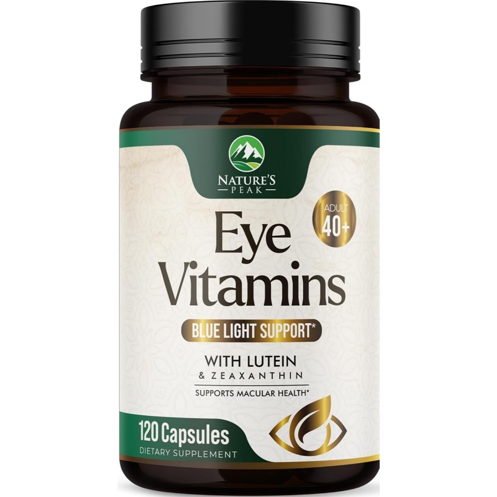 Nature's Peak Eye Vitamin & Mineral Supplement with Lutein, Zeaxanthin ...