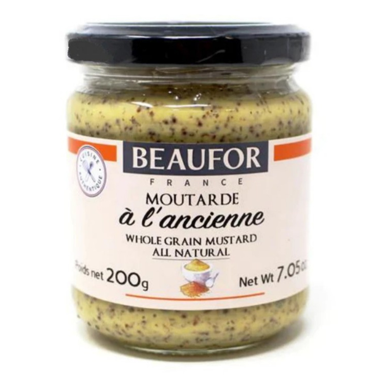 Beaufor Whole Grain Mustard 200g. โบฟอร์ โฮลเกรน มัสตาร์ด | Shopee Thailand