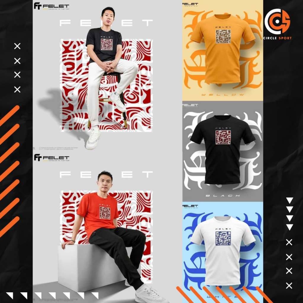 เสื้อแบดมินตัน Felet Shirt Round Neck H71 เสื้อออกกำลังกาย (สินค้า ...