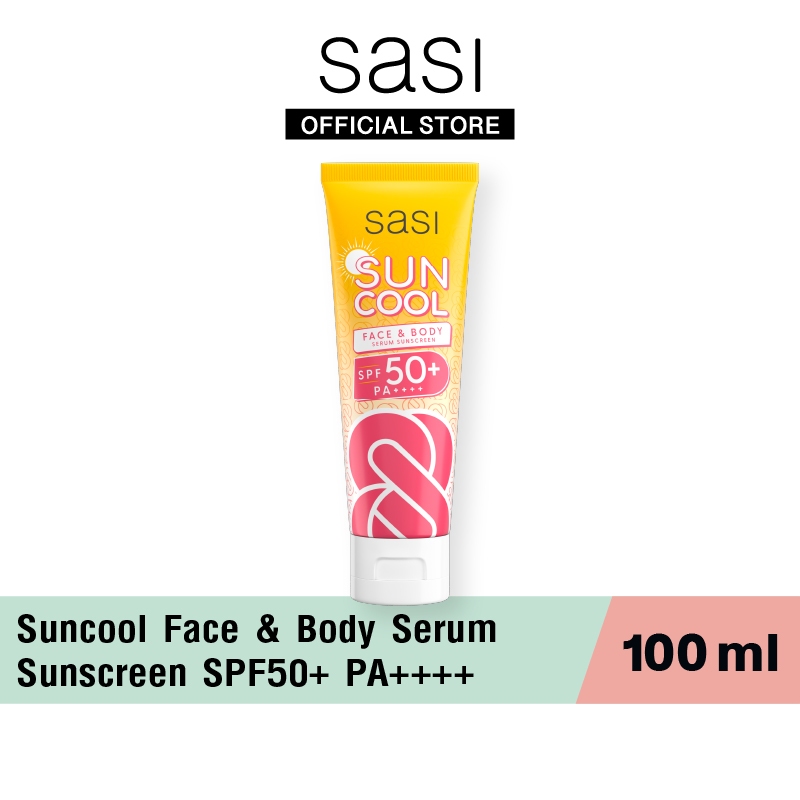 sasi ศศิ ซัน คลู เฟส แอนด์ บอดี้ เซรั่ม ซันสกรีน SPF 50+ PA++++ 100 มล. Sun Cool Face&Body Serum ...
