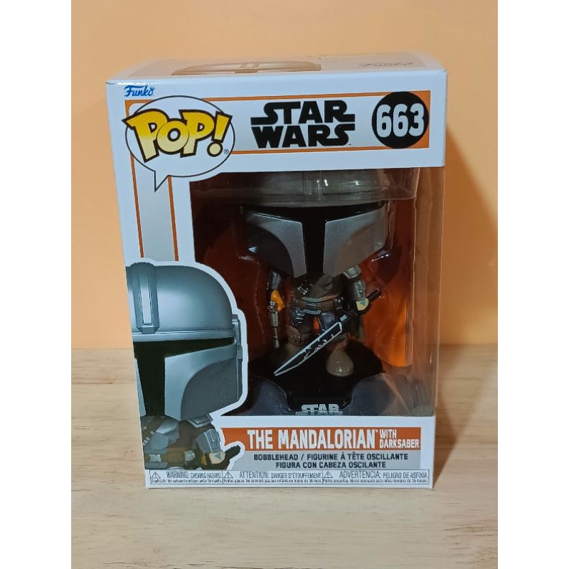 Funko Pop! : Star Wars - The Mandalorian with Darksaber [ กล่องสินค้า ...