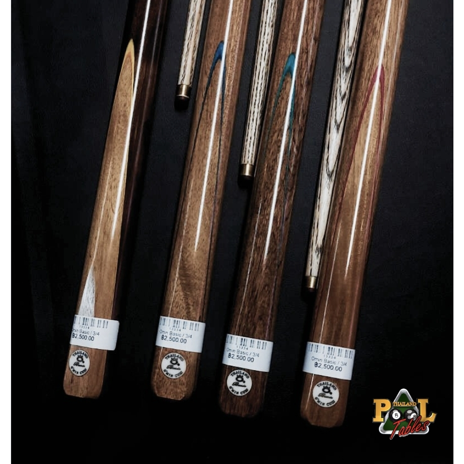O'Min Cues ไม้คิวสนุกเกอร์ 2 ท่อน แบ่ง 3/4 โอมีนเบสิก Basic 3/4 Joint ...