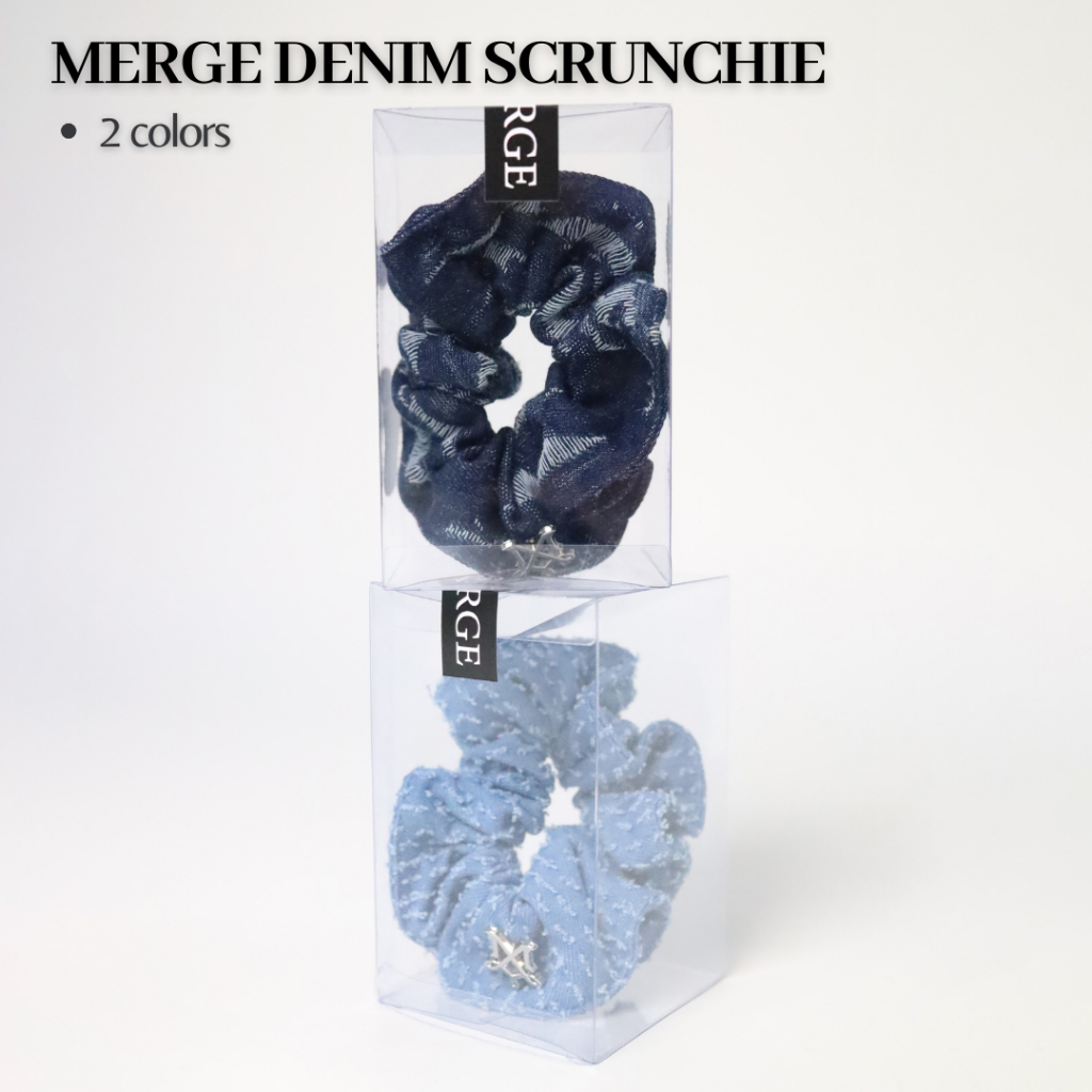 Merge Official - Merge Denim Scrunchie 2 Colors (พร้อมส่ง) | Shopee ...
