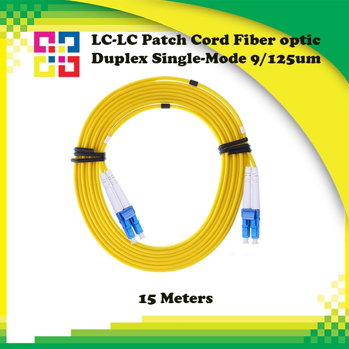 สายไฟเบอร์สำเร็จรูป LC-LC Patch Cord Fiber SM 9/125um Duplex 15m. LSZH ...