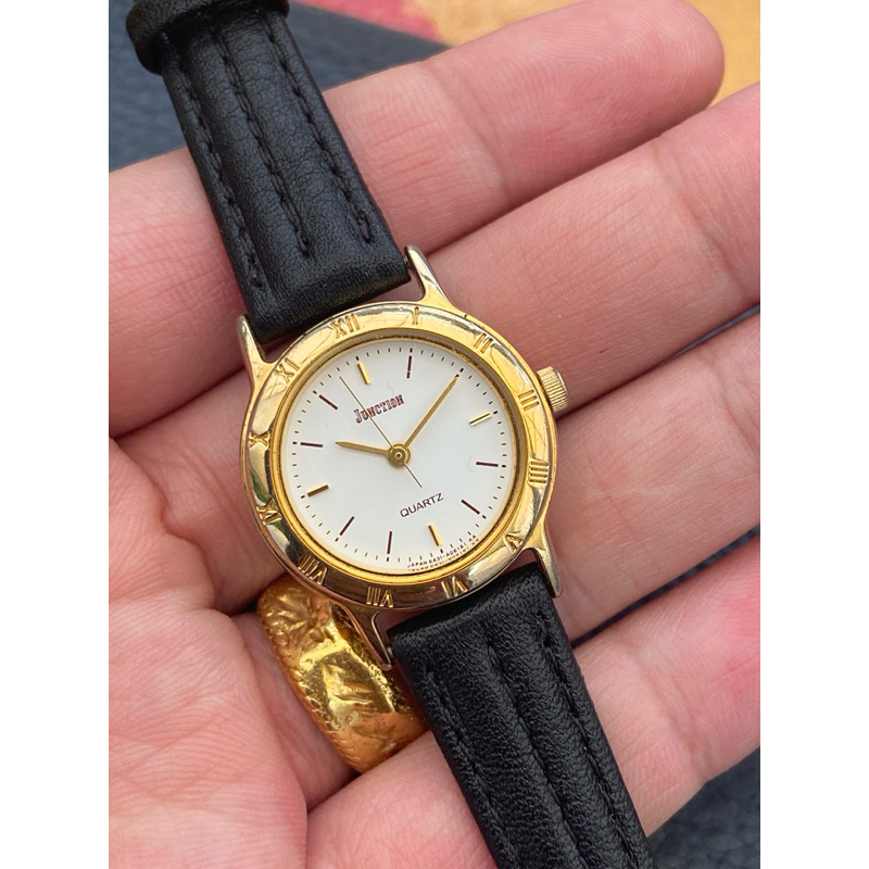 JUNCTION VEGA QUARTZ JAPAN LADY ของแท้ มือสอง กลม | Shopee Thailand