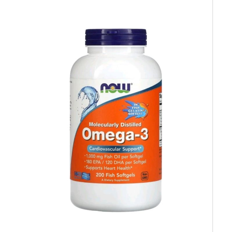 Omega-3, 1,000 mg, 200 Fish Softgels (1,000 mg per Softgel)(พรีออเดอร์ ...