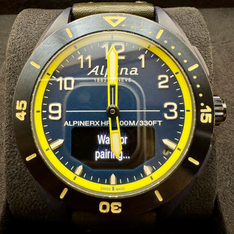 ALPINA AlpinerX Chronograph Quartz Analog-Digital Black Dial Men's ...