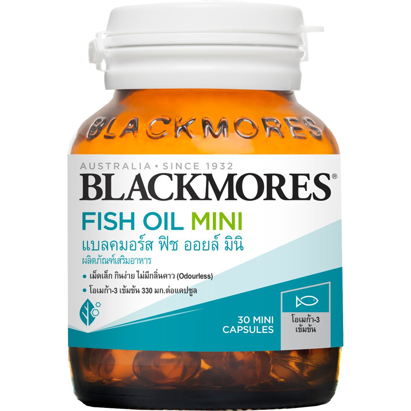 BLACKMORES FISH OIL MINI CAP 30'S (สินค้าแถมอย่าซื้อครับ) | Shopee Thailand