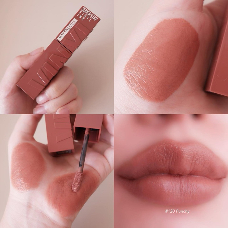 ลิป Maybelline Superstay Vinyl สี 120 Punchy สีออกน้ำตาล ทาสวยมาก รุ่นนี้ติดทนเวอร์ | Shopee ...
