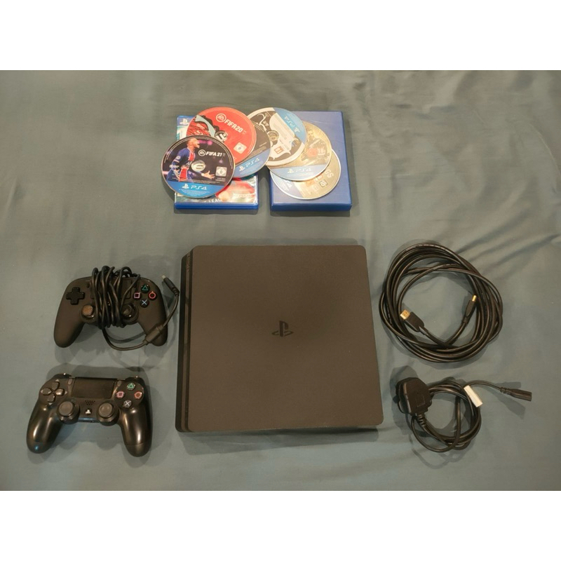 PS4 Slim มือสอง พร้อมจอยสติ๊ก 2 อัน ( wireless joy stick แท้ 1 + จอยส ...