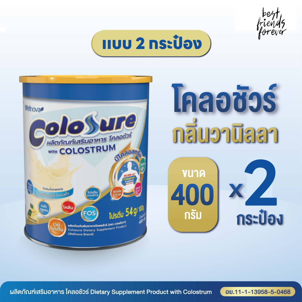 ผลิตภัณฑ์เสริมอาหาร โคลอชัวร์ ColoSure Dietary Supplement Product with ...