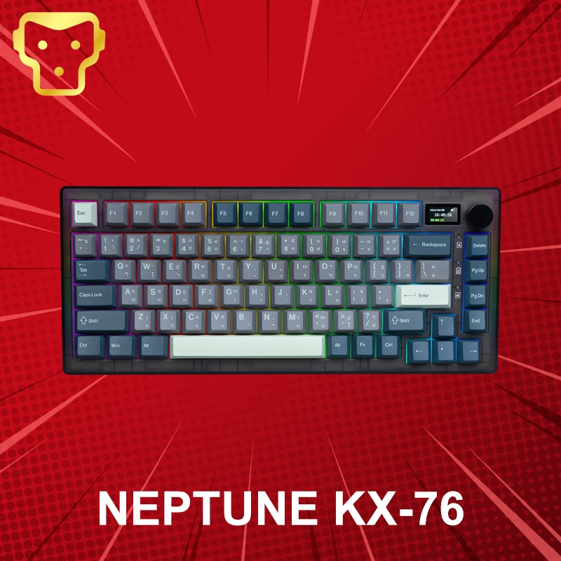 คีย์บอร์ด SARU KNOB TFT KX-76 NEPTUNE (ภาษาไทย) ประกันศูนย์ 1 ปี ...
