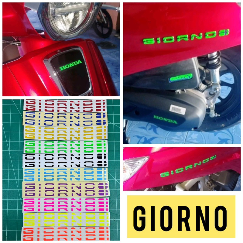 Giorno สติ๊กเกอร์ติดทับโลโก้เดิม /สติ๊กเกอร์โลโก้แคร้ง สติ๊กเกอรGiorno ...