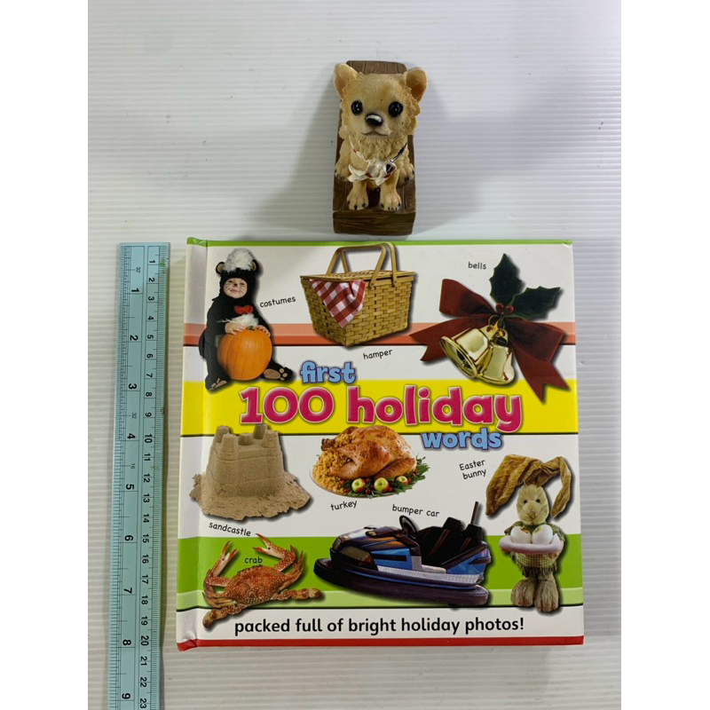 first 100 holiday words packed full of bright holiday photosหนังสือภาษา ...