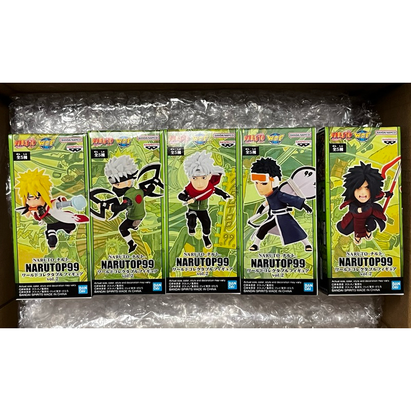 NARUTO NARUTOP99 WORLD COLLECTABLE FIGURE VOL.2 - SET - 5 WCF นารุโตะ ...