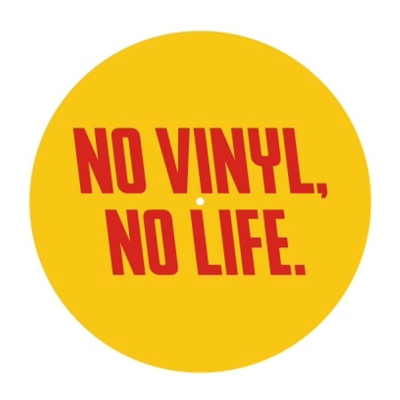 [พร้อมส่ง] แผ่นรองเครื่องเล่นแผ่นเสียง No Vinyl No Life Slipmat จาก ...