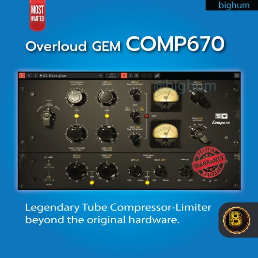 Overloud COMP670 | Software Vst windows / Mac | Legend of TUBE ...