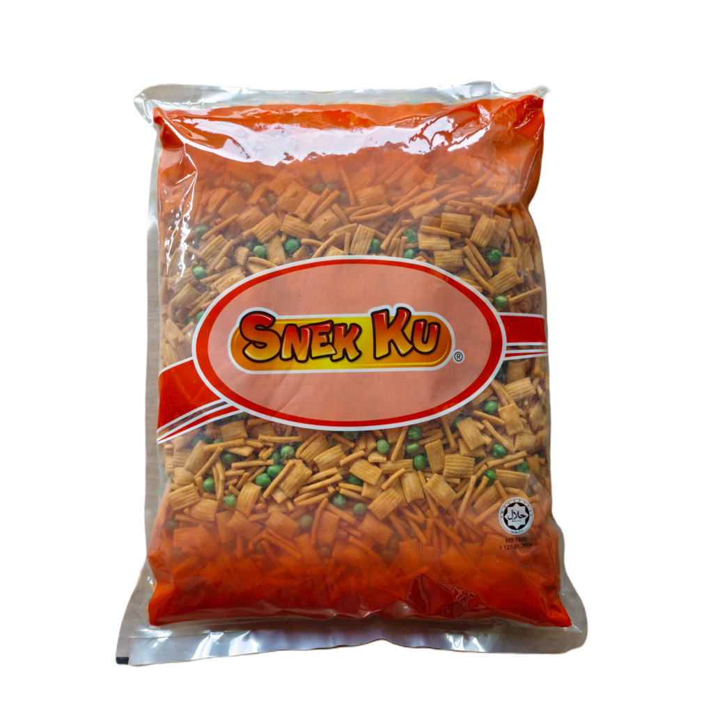 SNEK KU สเน็คกู ขนมขาไก่มาเลย์ผสมถั่ว ถุง 2 กิโลกรัม ขนมทานเล่น เคี้ยว ...