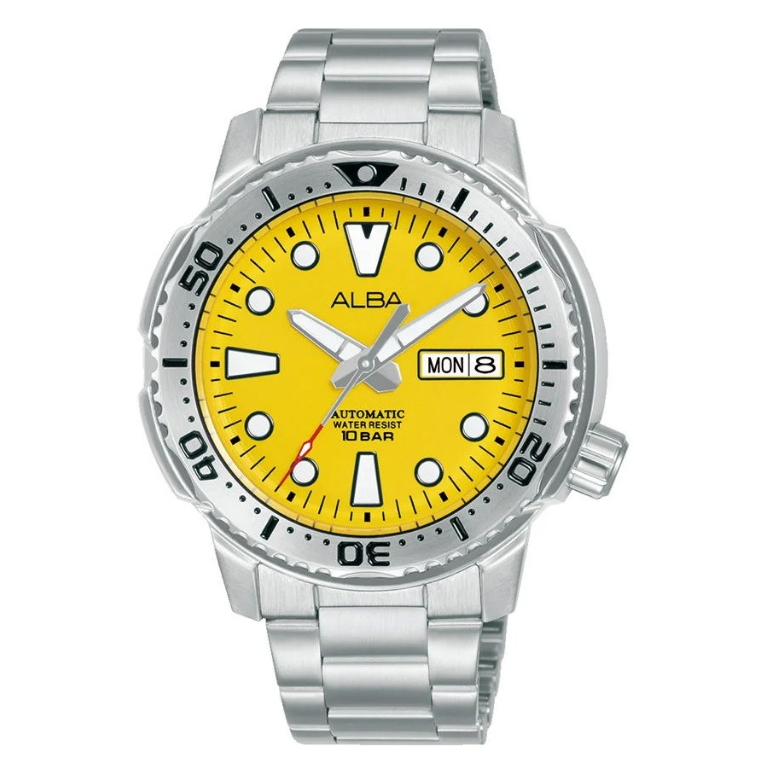 ALBA Mini Tuna Automatic นาฬิกาข้อมือผู้ชาย สายสแตนเลส รุ่น AL4601X1 ...