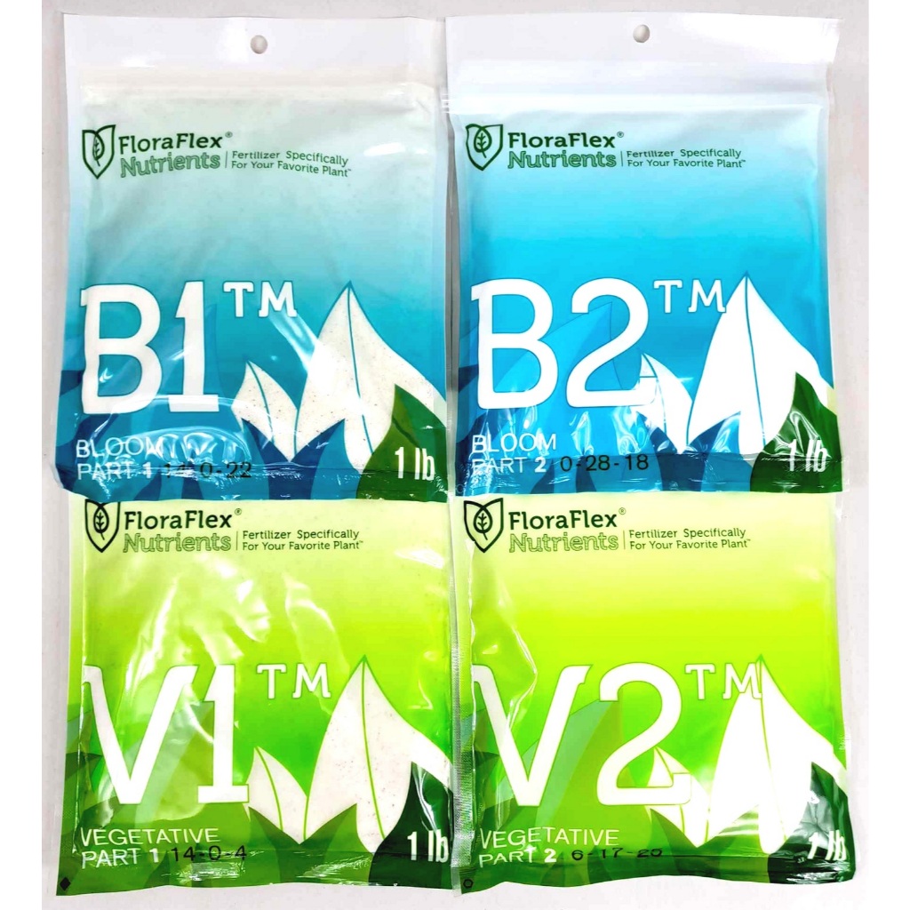 FloraFlex V1 V2 B1 B2 กระเป๋า 1 ปอนด์ 453กรัม Flora Flex Vegetative ...