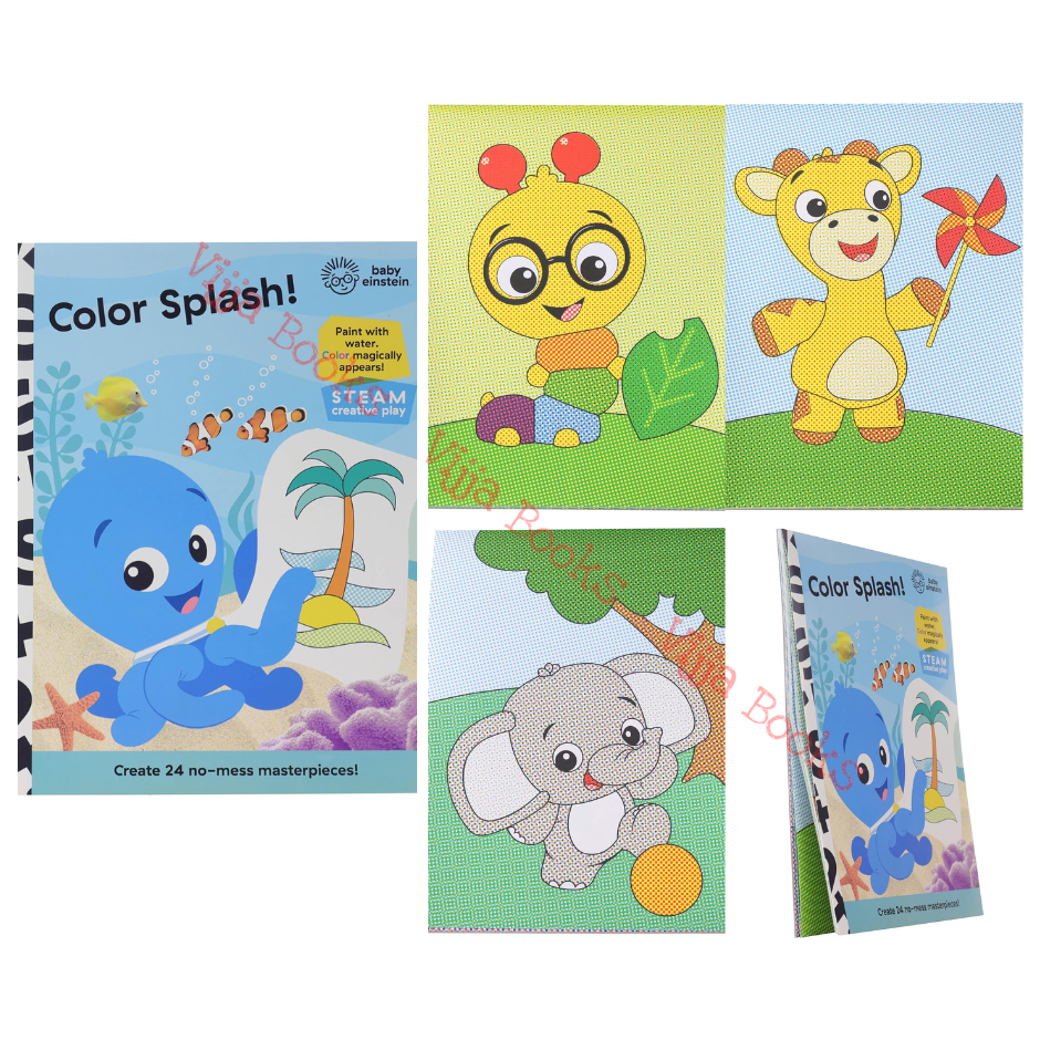 Color Splash! Paint with water color magically appear หนังสือเด็ก ภาษา ...