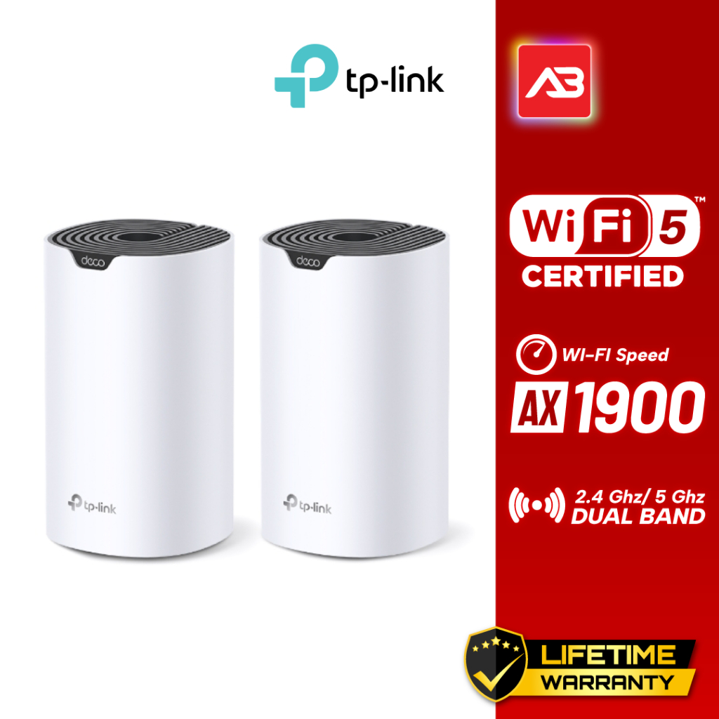TP-Link AC1900 Whole Home Mesh Wi-Fi 5 System รุ่น Deco S7(2-Pack ...