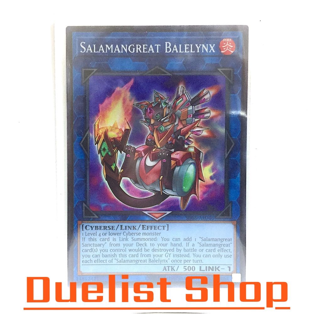 Salamangreat Balelynx (SR) Monster Fire Link1 [Cyberse/Link/Effect] ชุด ...