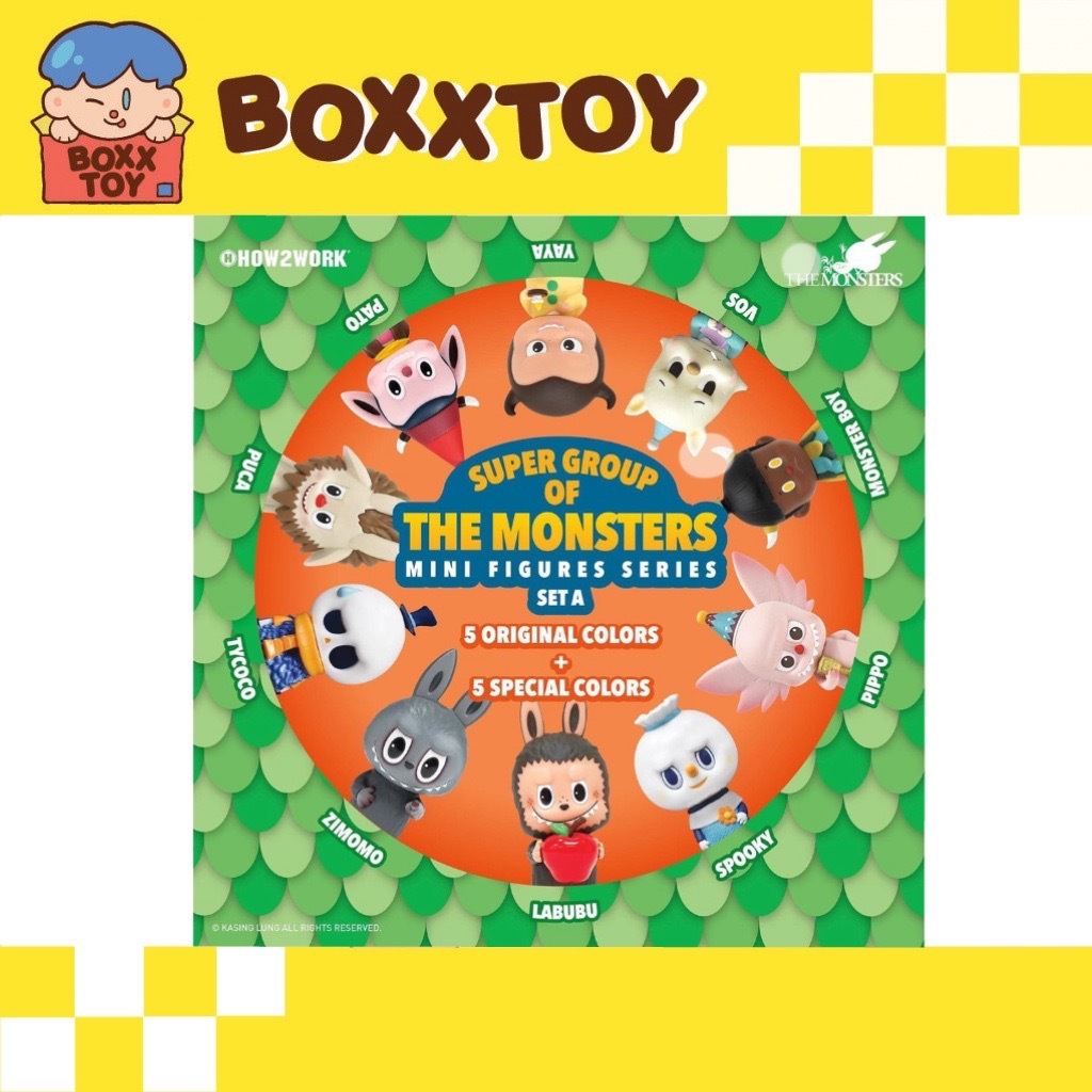 🌈 The Monster Mini Figures Series Set A 🌈 Labubu ค่าย popmart blind ...