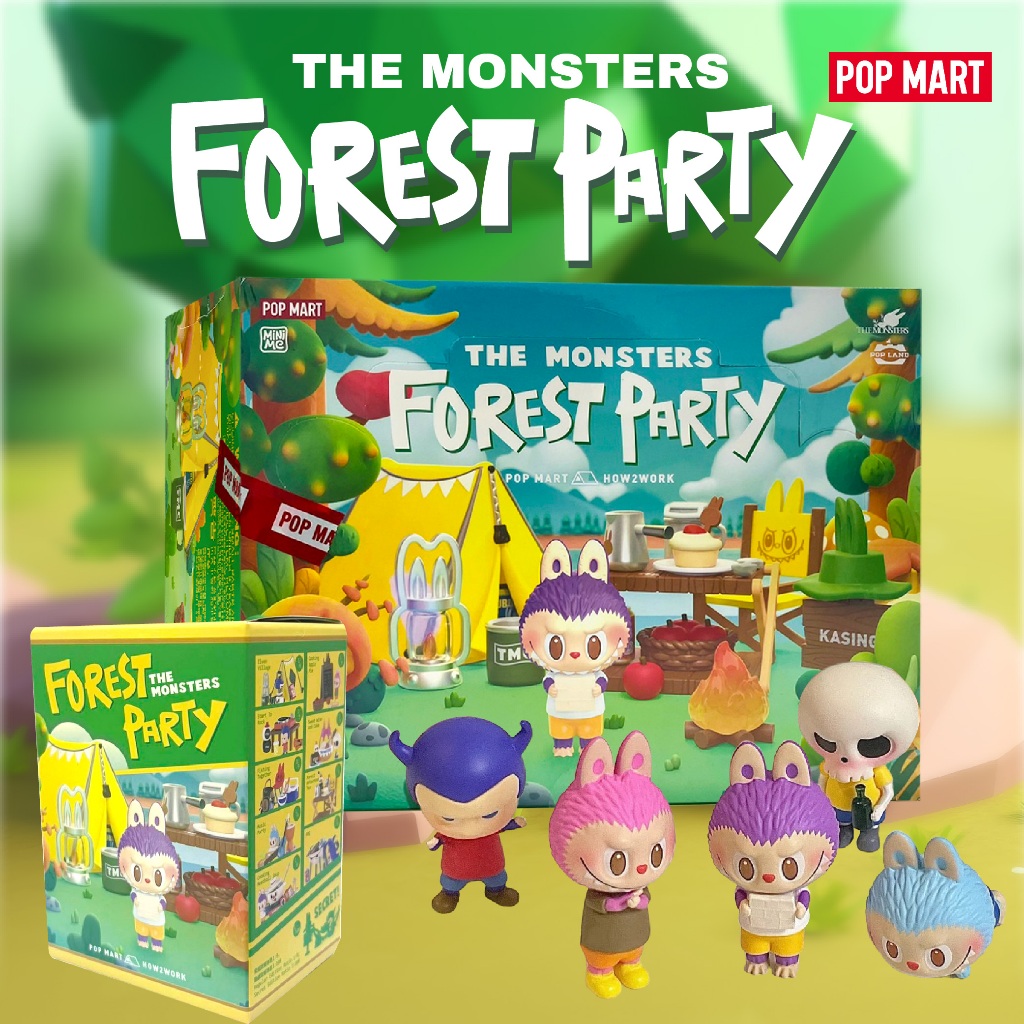 (กดดูในShopee Video ลดเพิ่ม 100บ) พร้อมส่ง [จุ่มเดี่ยว/ยกบ็อค] Labubu The Monster Forest Party ...