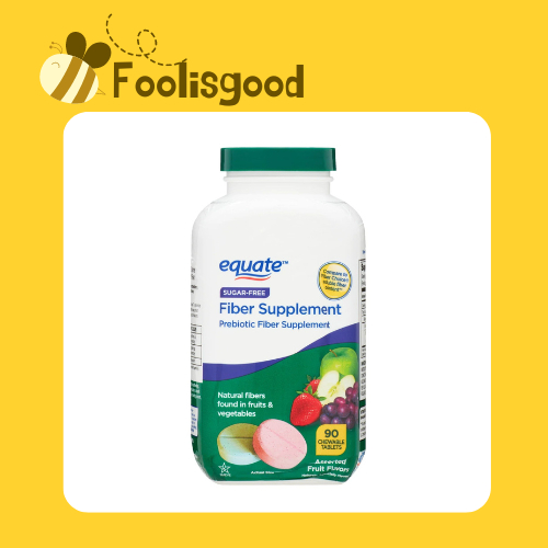 Equate Fiber Supplement, Fruit Flavors, Chewable Tablets ไฟเบอร์ผสมโปร ...
