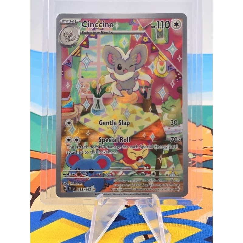 Pokemon Card "Cinccino AR 183/165" ENG Temporal Forces SV05 | Shopee Thailand