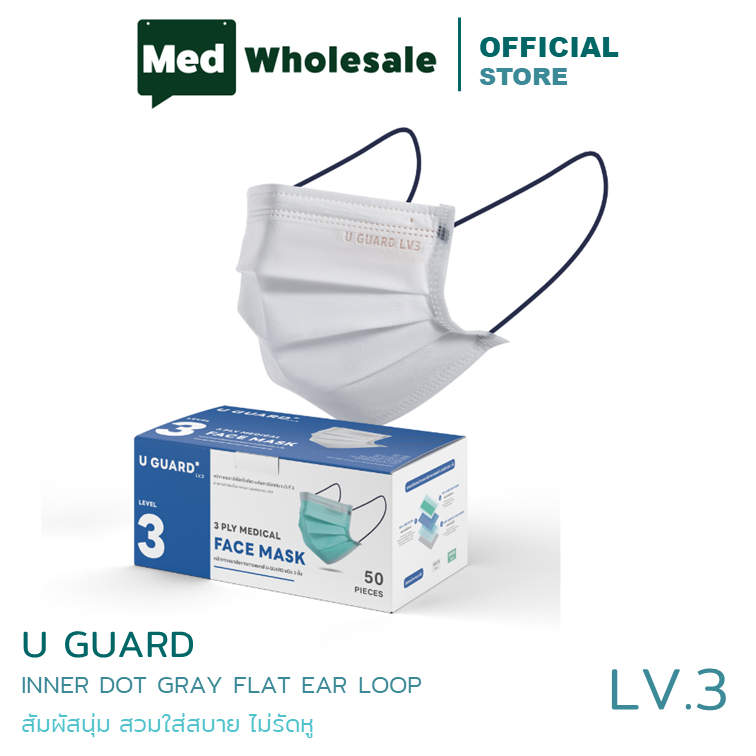 U-GUARD MASK หน้ากากอนามัย 3 ชั้น LV.3 | Shopee Thailand