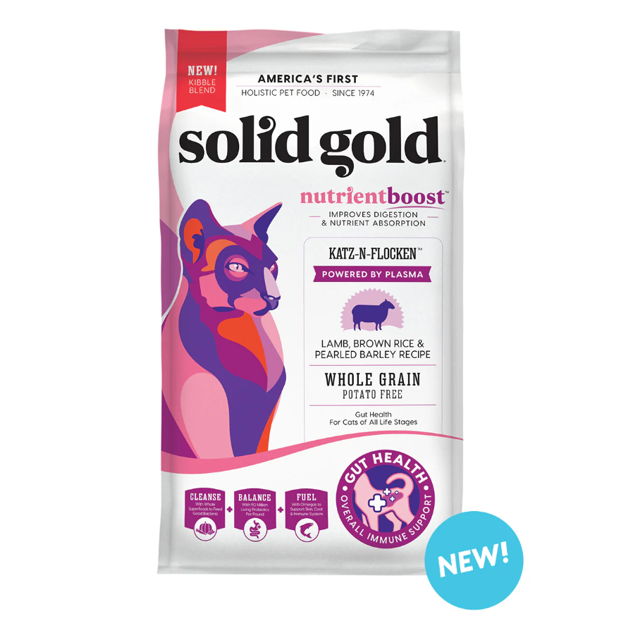 อาหารแมว Solid Gold Nutrient Boost Katz-N-Flocken Lamb & Brown Rice 1.81 kg | Shopee Thailand