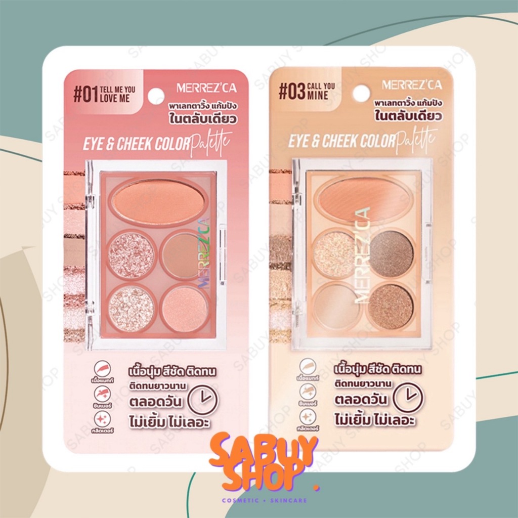 (1.2g.x1ชิ้น) Merrezca Eye & Cheek Color Palette เมอร์เรชกา อาย แอนด์ ...