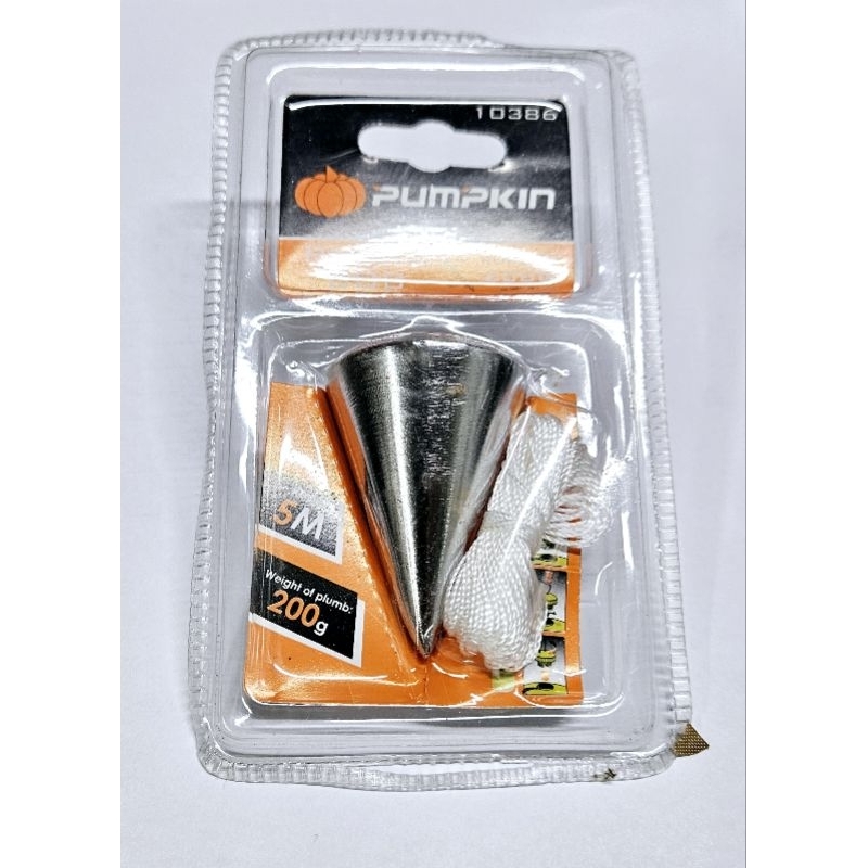 PUMPKIN 10386 ลูกดิ่ง 200 กรัม เชือกยาว 5 เมตร | Shopee Thailand