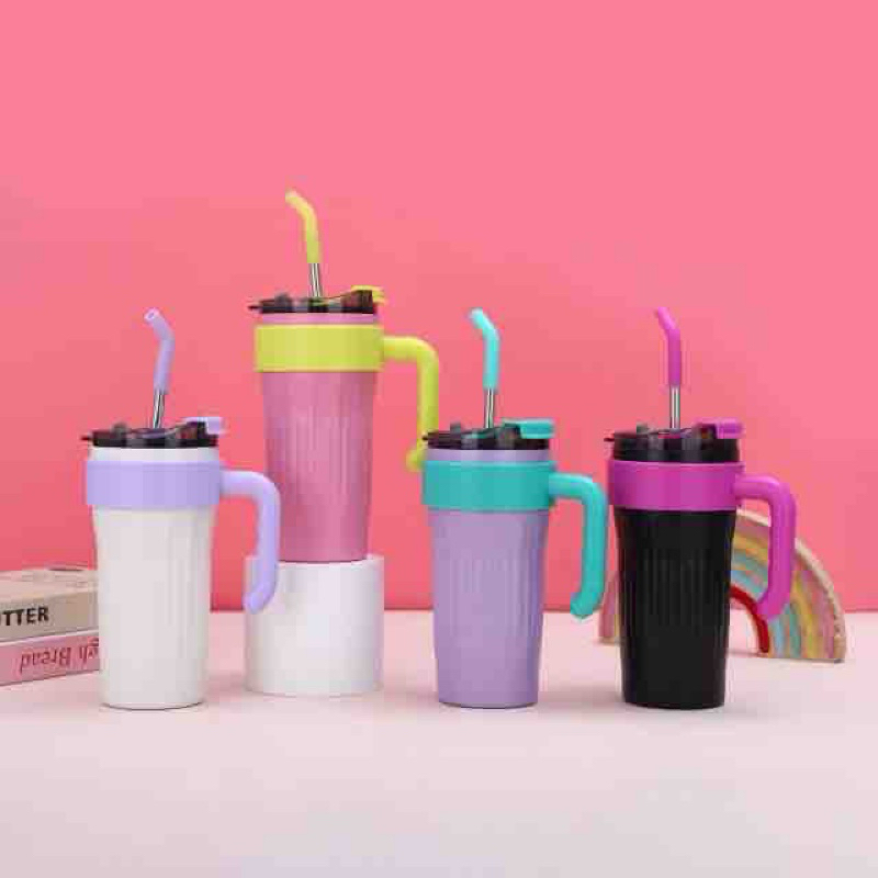 Tumbler lid handle lock แก้วน้ำฝาล็อคมือจับ | Shopee Thailand